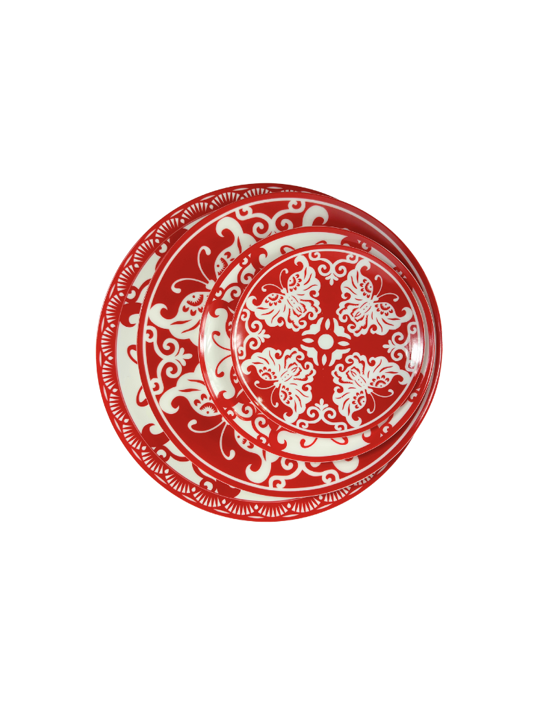Red Arabesque Dinnerware Collection – On The Table