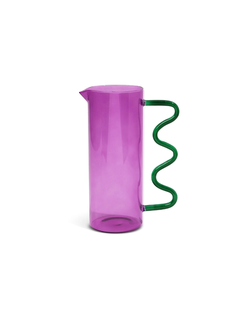 Glass Squiggle Pitchers – On The Table