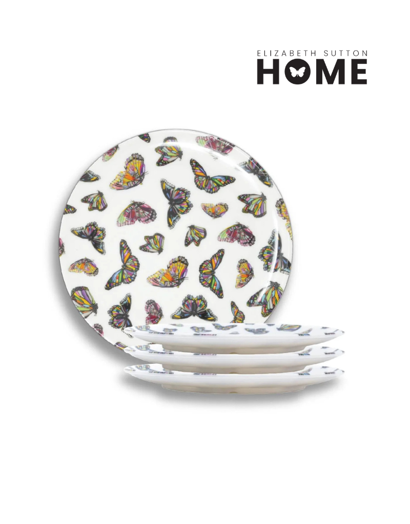 Elizabeth Sutton Collection: Butterflies Dinner Plate Set – On The Table